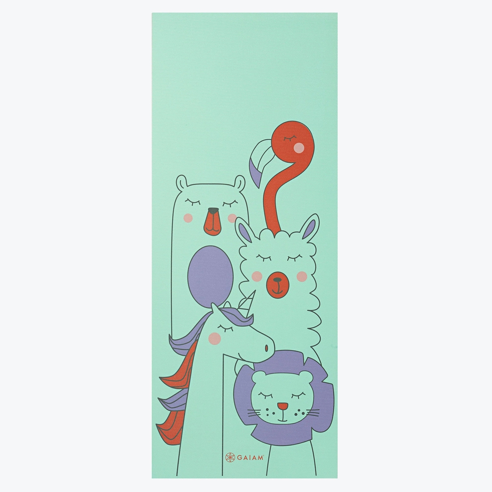 GAIAM საბავშვო იოგა მატი, KIDS ANIMAL SURPRISE YOGA MAT (4MM) - Veli store