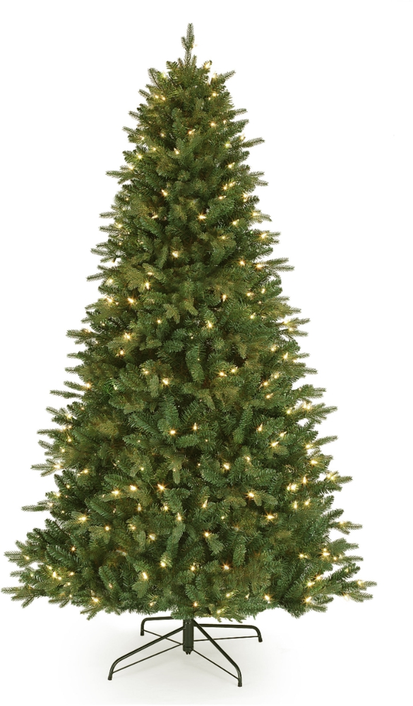 ნაძვის ხე სილიკონის წიწვებით და განათებით 210 სმ Veli Store