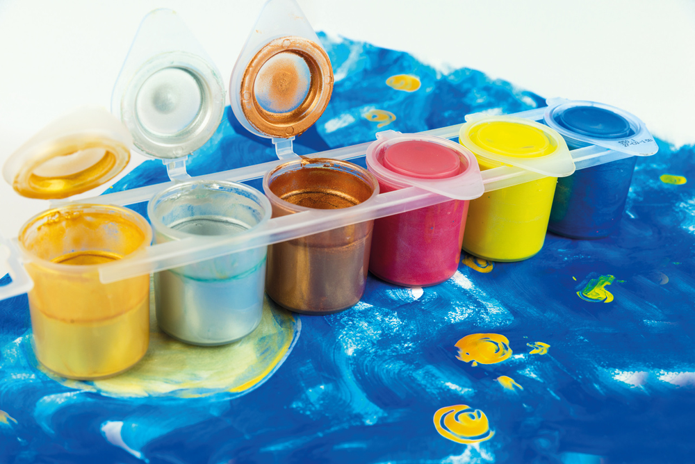 Eberhard Faber, სასკოლო ტემპერას ნაკრები, მეტალიკის ფერები, 6 ცალი ...