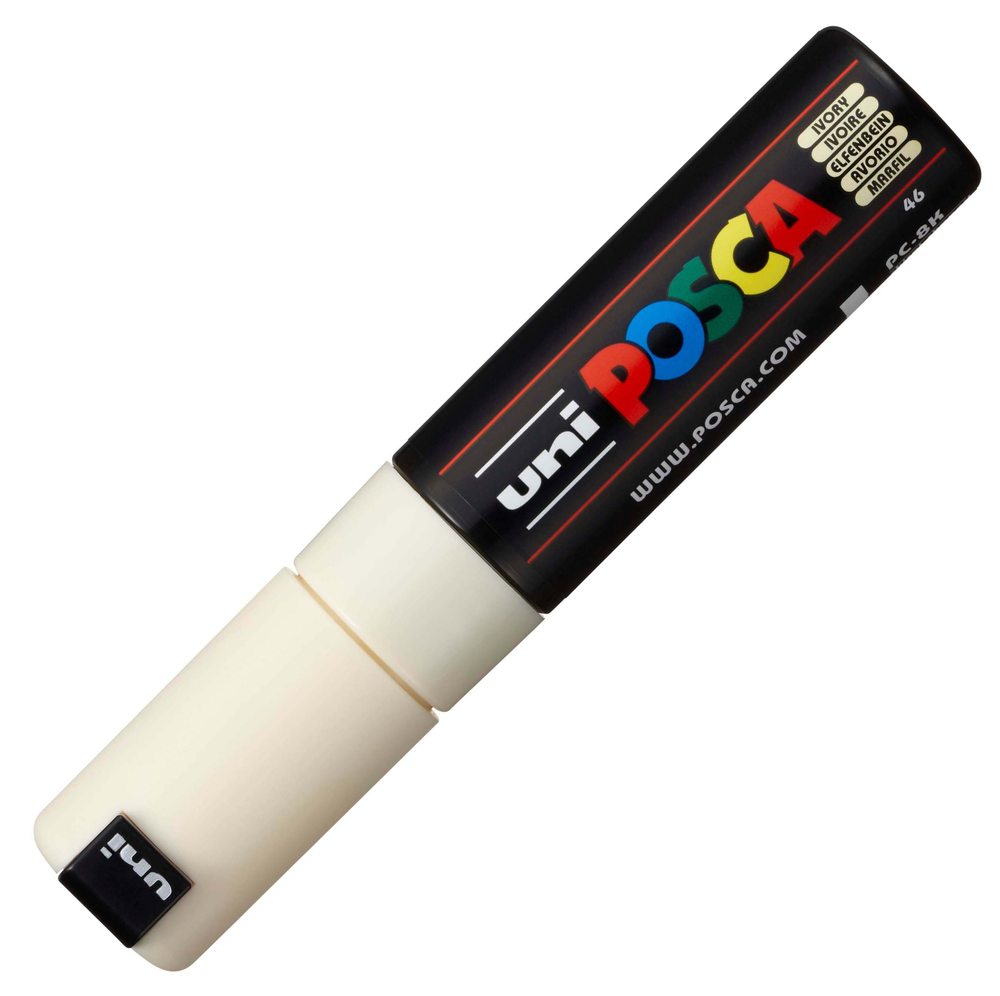 Uni Posca 8 0 სახატავი მარკერი სპილოს ძვლის ფერი Veli Store