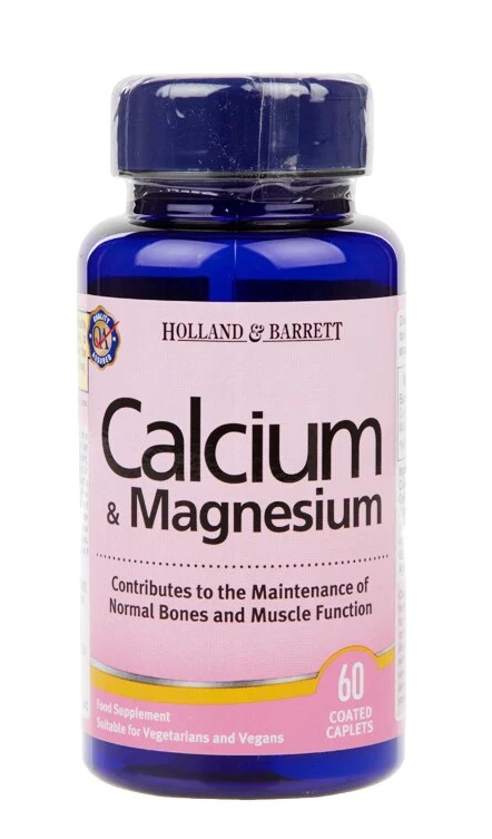 Holland & Barrett კალციუმი და მაგნიუმი, 60 ტაბლეტი - Veli store