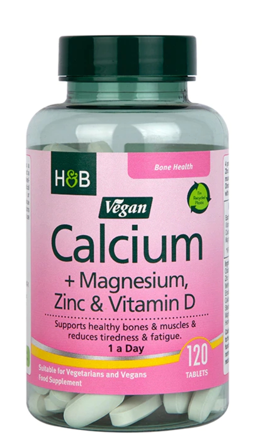 Holland & Barrett კალციუმი, მაგნიუმი, ვიტამინი D და თუთია, 120 ტაბლეტი ...