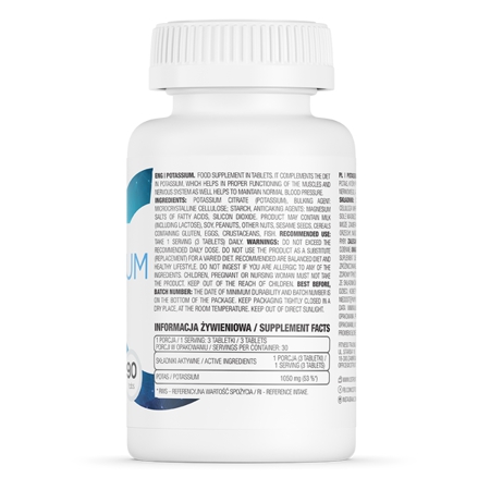 OstroVit , კალიუმი 90 ტაბლეტი, Potassium - Veli store