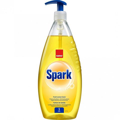 Spark, Dishwashing Liquid, Lemon, 1 L - Veli store