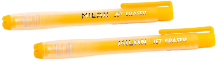 Milan, მექანიკური საშლელი JET ERASER საჭერითა და რბილი რეზინით, ყვითელი ...