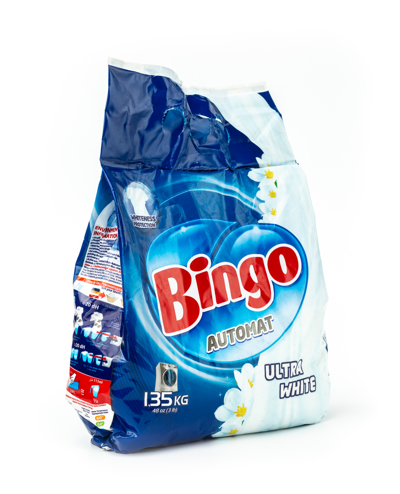 Bingo Ultra White, Fabric Washing Powder, White, 1.35 Kg. - Veli store