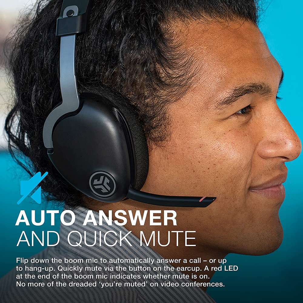 JLab Jbuds Work Wireless Over-Ear Headset Black - Veli store