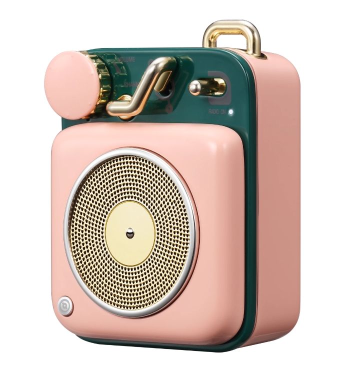 Muzen Button Mini Portable Wireless Bluetooth Speaker Pink - Veli store